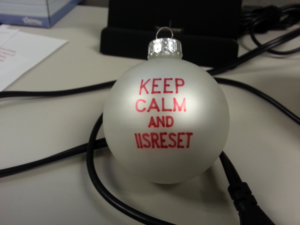 Free 3D file Keep Calm and IISRESET・3D printing idea to download・Cults